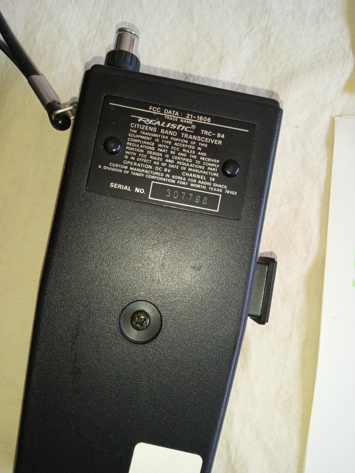 Realistic TRC-84 Handheld (2) STRANGER THINGS Era Walkie Talkies Work ...