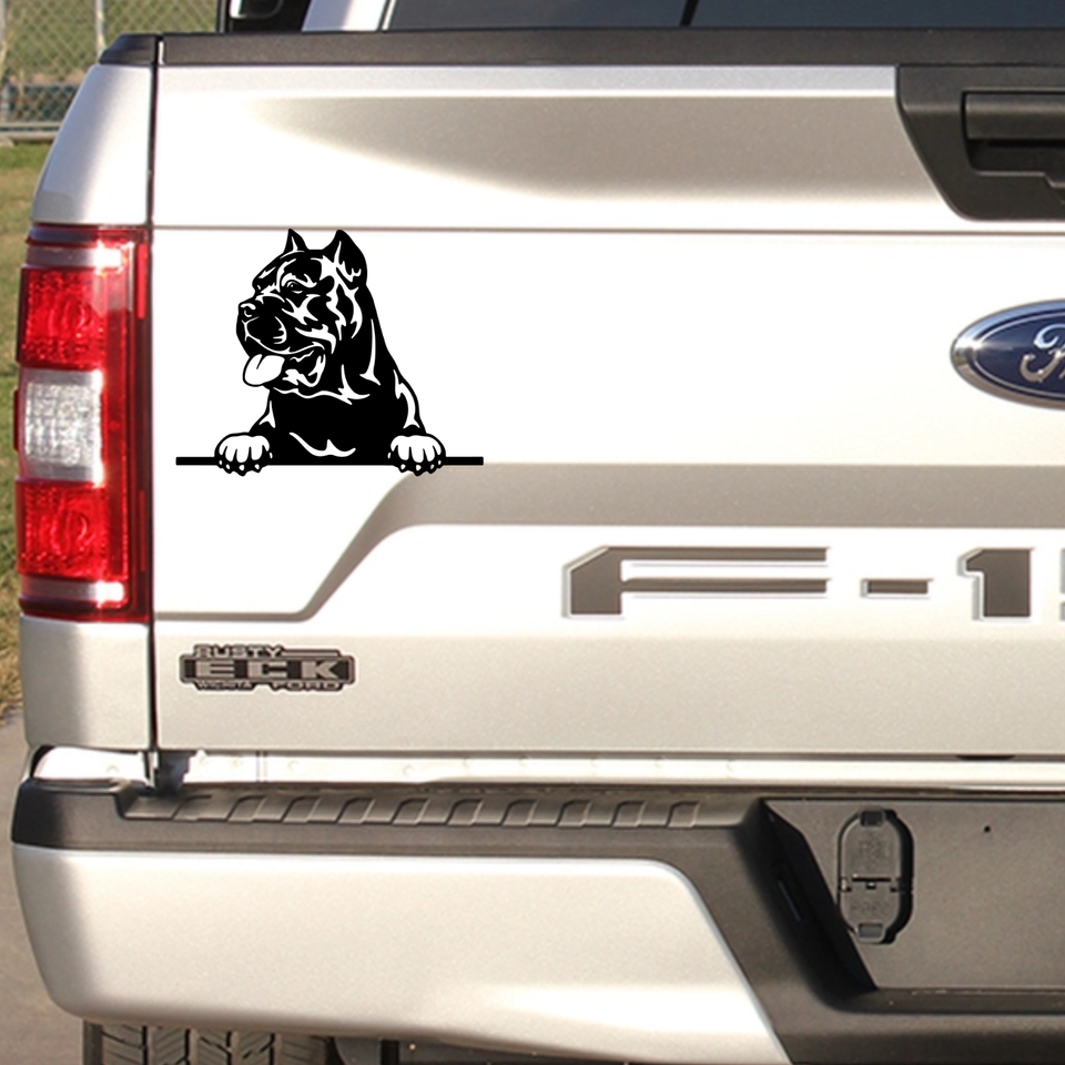 Peeking Cane Corso Decal Stickers Dog Truck Car Window Laptop Door | eBay