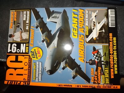GC Revue RC Pilot n°91 Plan encarté Manta / Airbus A400M / Yak 55M ...