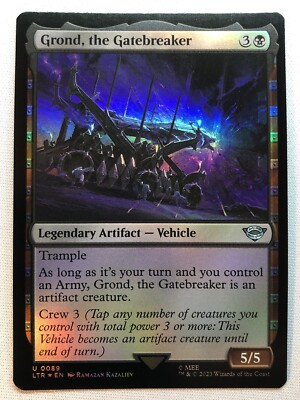 FOIL - MTG - Grond, the Gatebreaker #89 - The Lord of the Rings | eBay