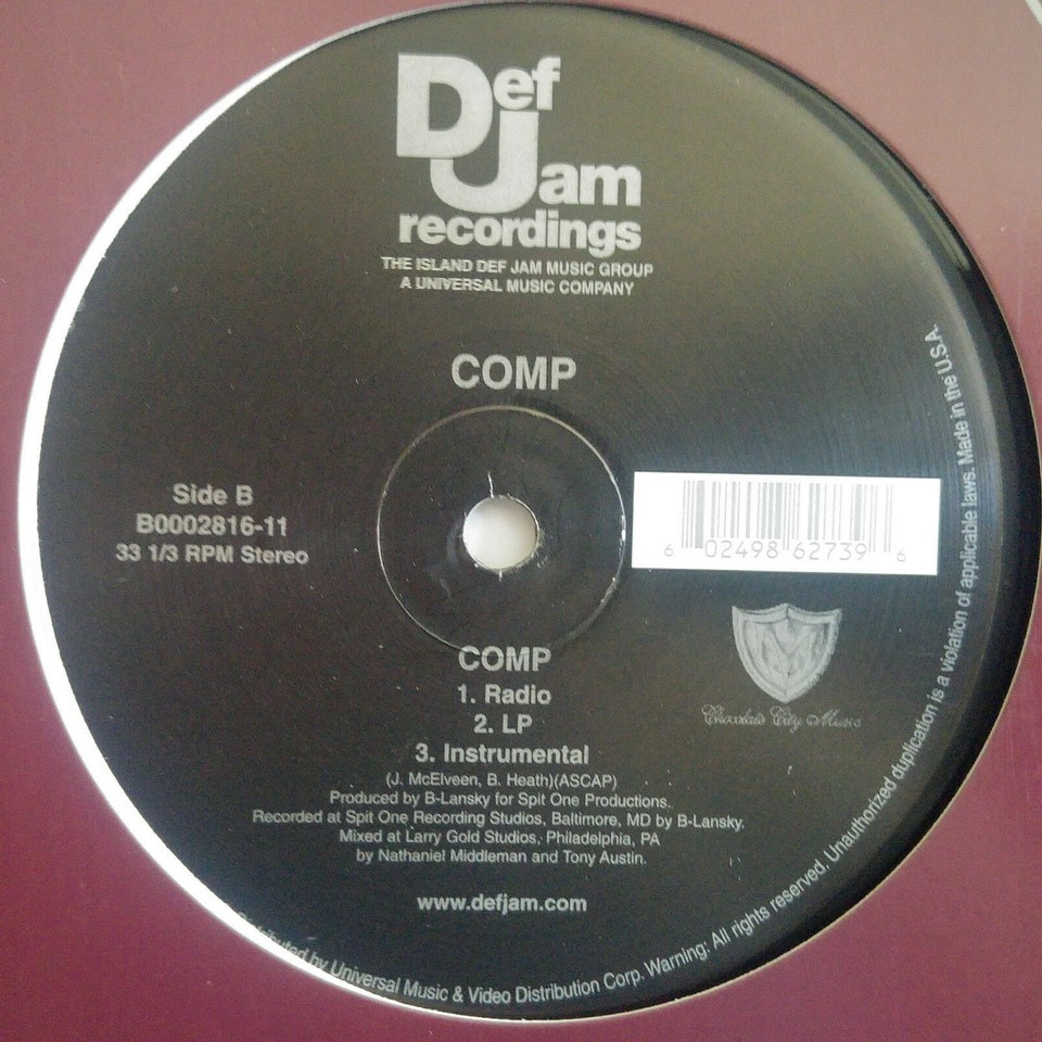 Comp – Harder / Comp Label: Def Jam Recordings – Chocolate City - Vinyl ...