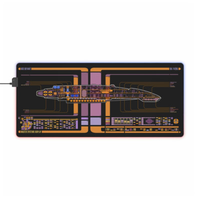 Defiant designed LED Gaming Mouse Pad, Desk Mat, Great gift gamers ...