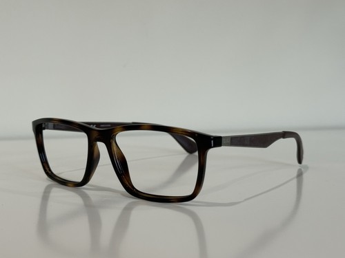 Ray Ban RB 7056 2012 Rectangle Havana Brown Eyeglasses Frame 55-17-135 ...