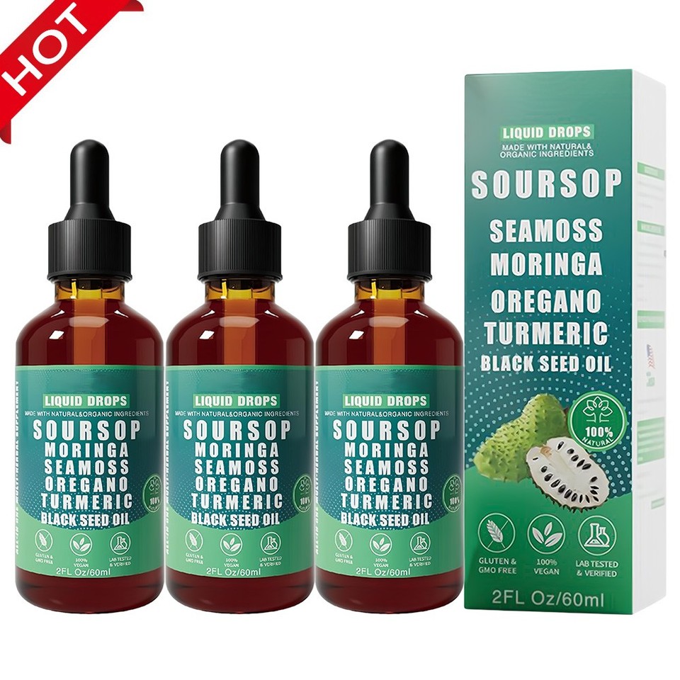 3PCS Vyxion Soursop Bitters Liquid Drops - Immunity, Liver, Gut ...
