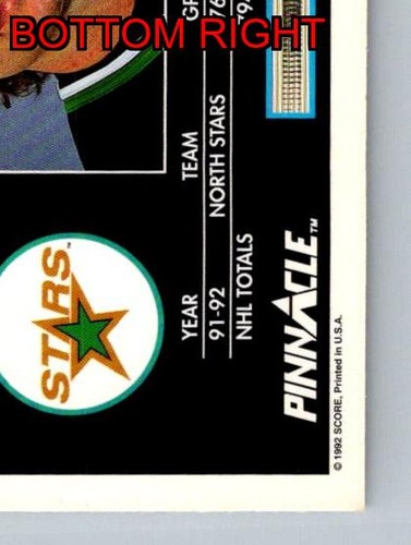 Neal Broten Center North Stars Pinnacle 1992 Card 209 Hockey ...