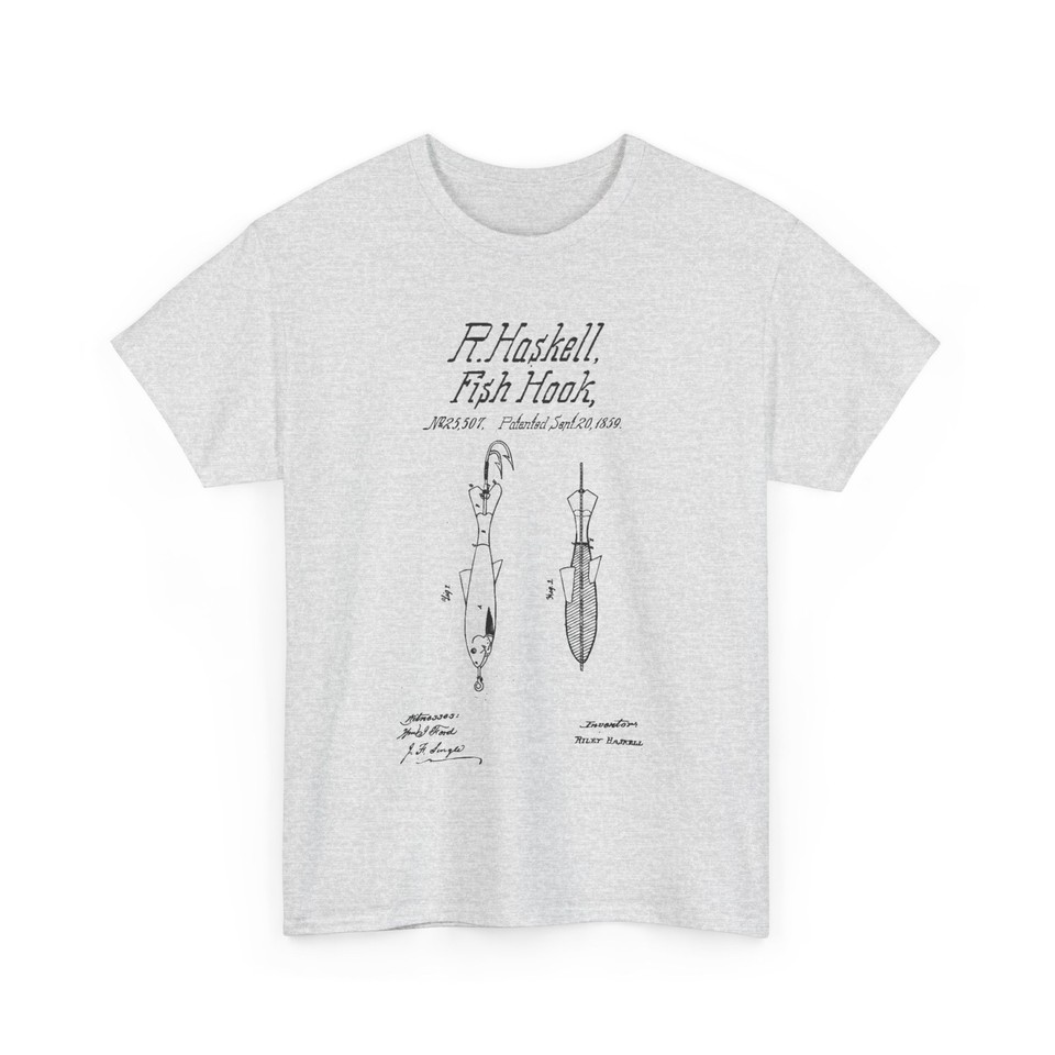 R Haskell Minnow Patent 1859 Vintage Fishing Hook Tackle Holy Grail ...