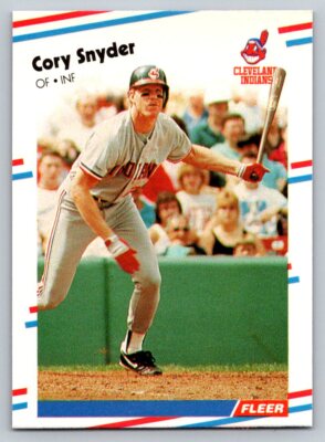 1988 Fleer #615 Cory Snyder Cleveland Indians | eBay