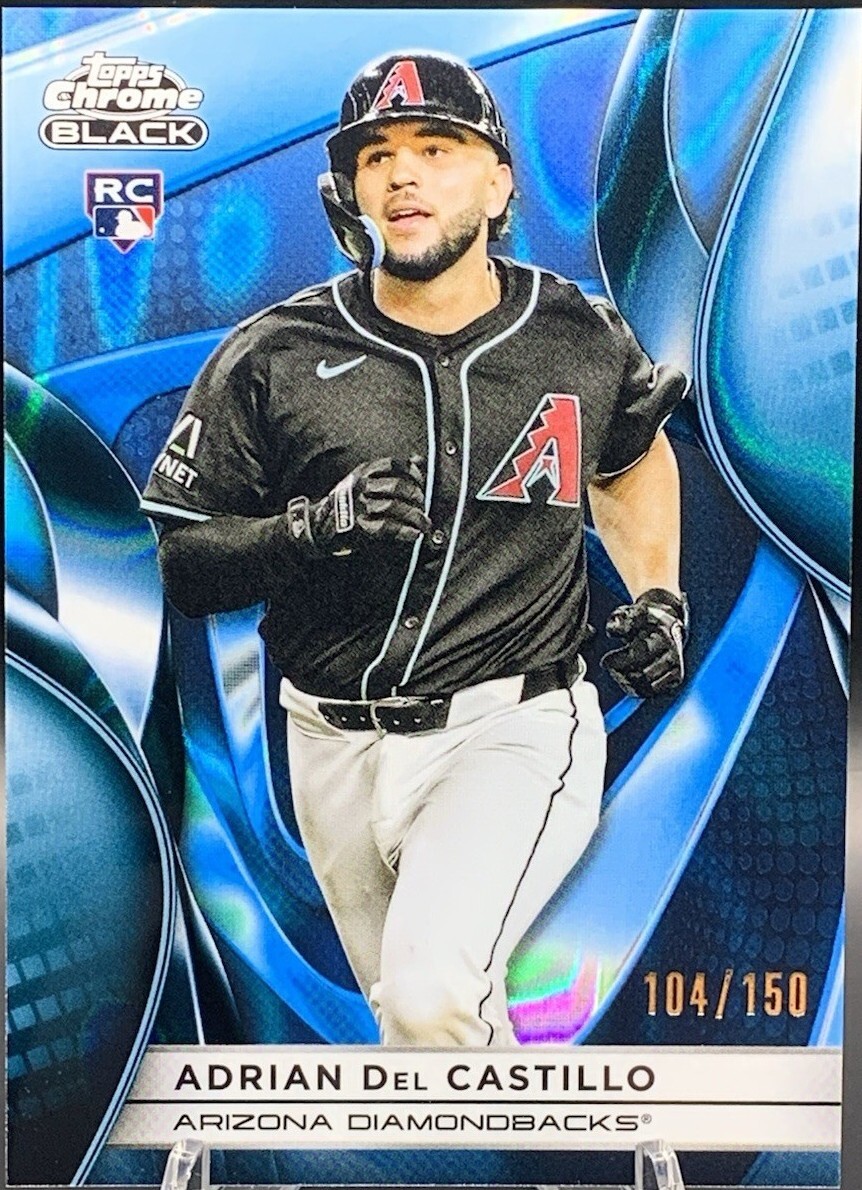 2025 Topps Chrome Black - Adrian Del Castillo #122 Blue Lava Refractor ...