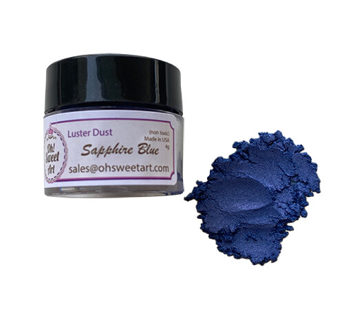 Sapphire Blue Luster Dust Food Fondant Color Cake Decorating Gum Paste ...
