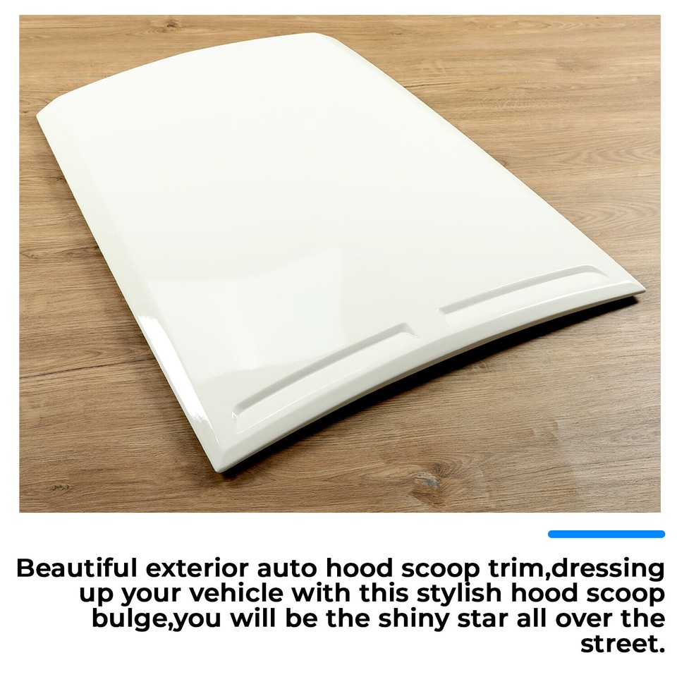 Hood Scoop Platinum UG White Painted For 2015 2016 2017 Ford Mustang ...