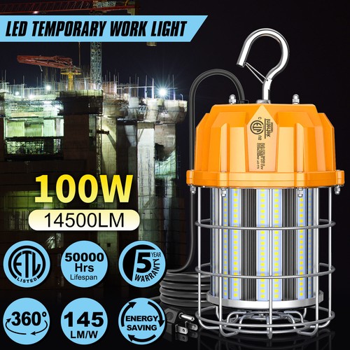 ETL 100W LED Temporary Work Light Constructions Worksite Lights ( Plug ...
