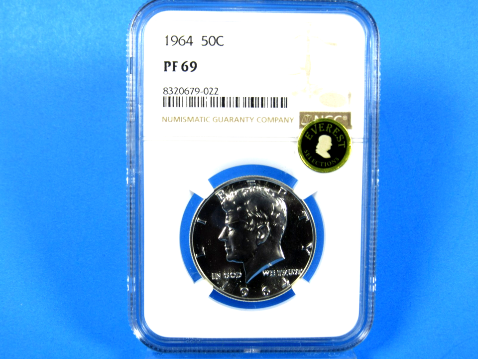 1964 P, Year Set, Kennedy, Quarter, Dime, Nickel, Cent NGC Pf 69 ...