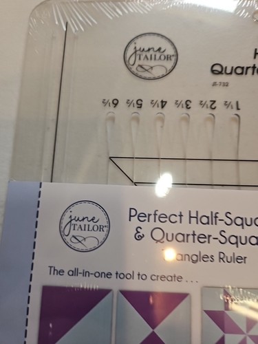 June Taylor Perfect Half-square & Quarter Square Triangles Ruler ...