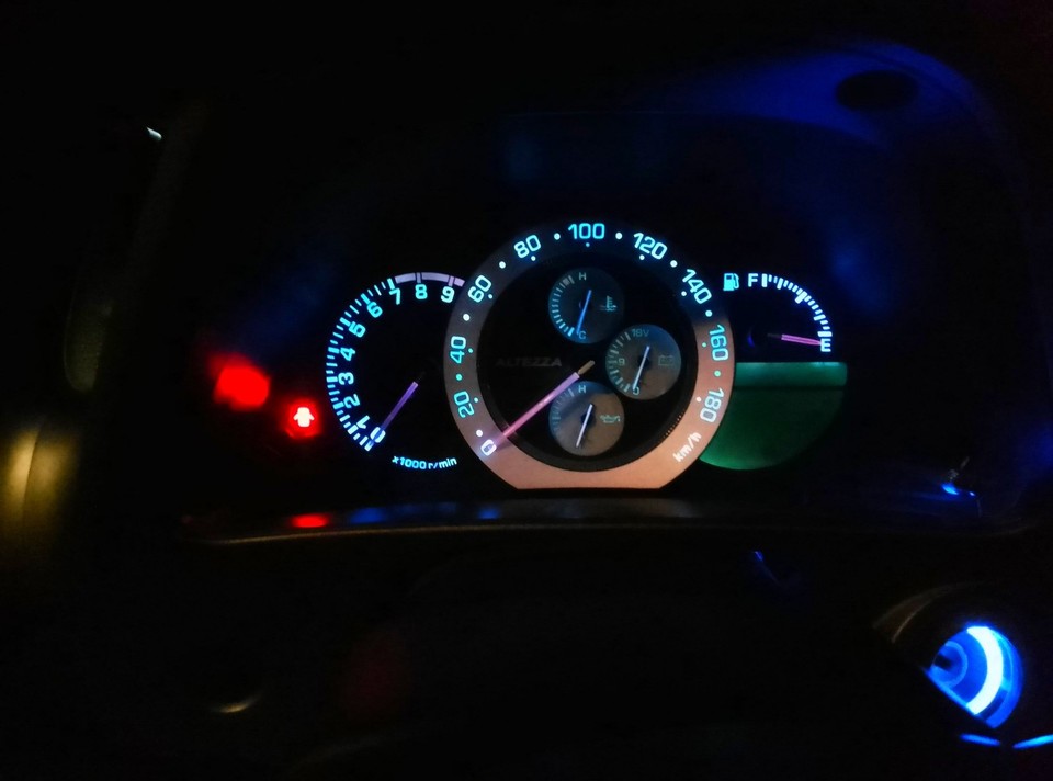 Gauge Cluster Instrument and Key light LED Set for Lexus IS300 2001 ...