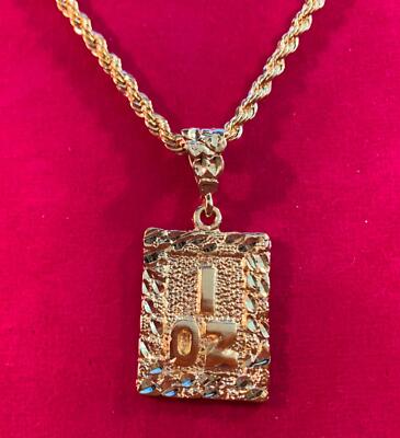 14 KT GOLD PLATED 2" 1 OUNCE GOLD NUGGET & 16-30 4mm 14KT GOLD PLATED ...