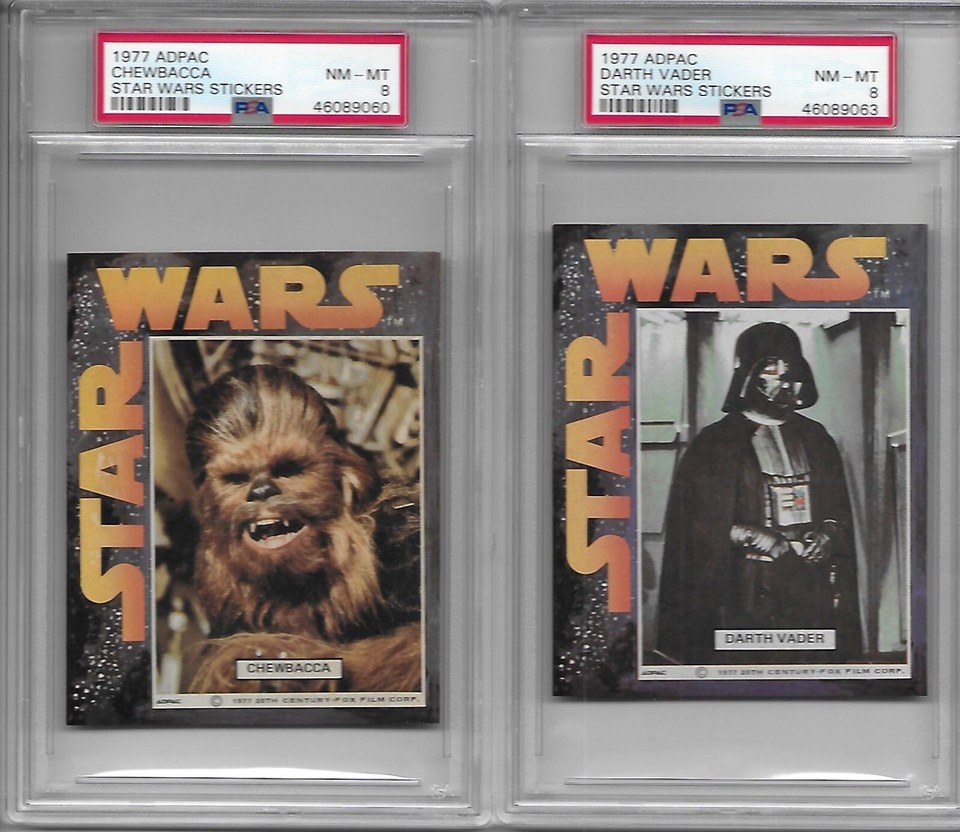 1977 Star Wars ADPAC General Mills Complete Set (16) PSA Graded; NM-MT ...