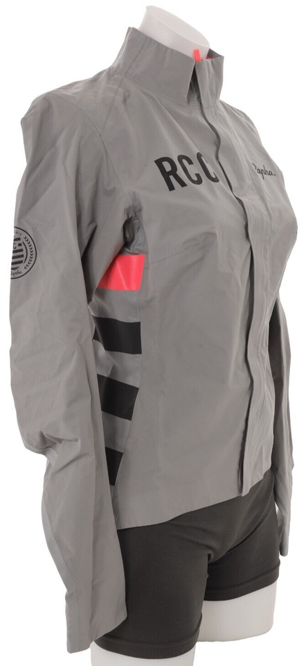 Rapha Women Pro Team RCC Race Cape Rain Jacket MEDIUM Gray Cycling Club ...