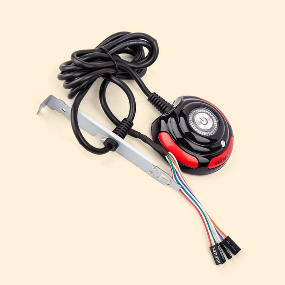 Computer Power Button Audio Ports Desktop PC Case Computer On-off ...