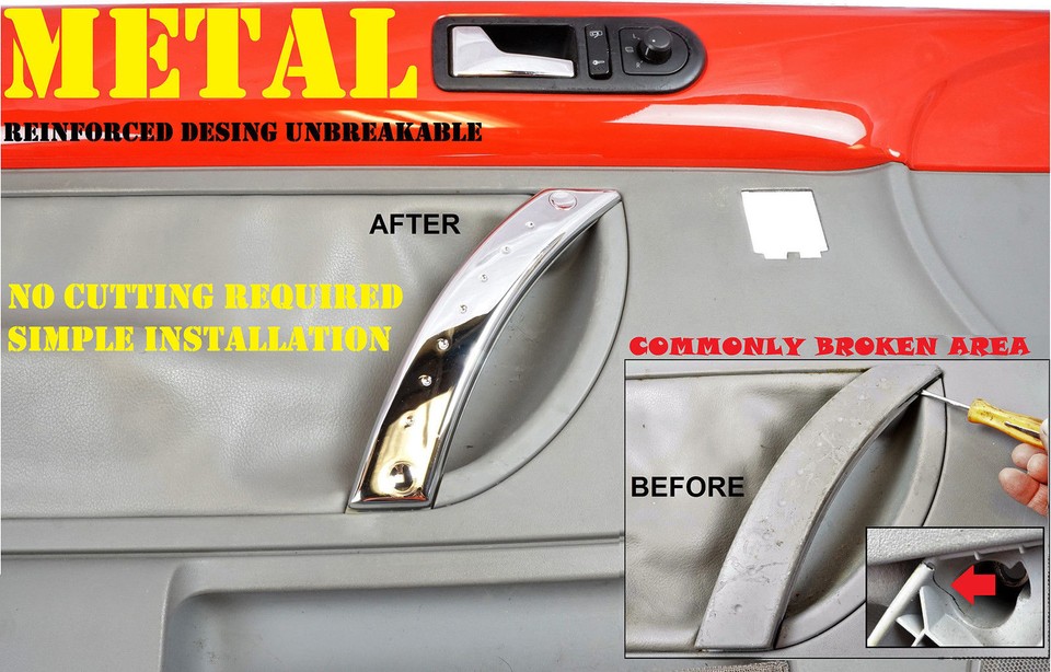 Interior Door Panel Pull Handle Repair Kit Front L Metal Reinforced For ...