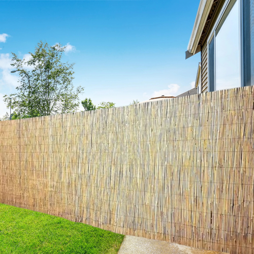 Natural Split Reed Garden fence Screening Roll Panel Outdoor Privacy ...