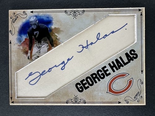 George Halas Cut AUTO Signed Autograph Card - Chicago Bears "Papa Bear ...
