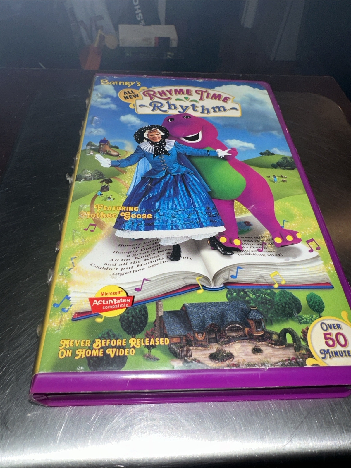 Barney's Rhyme Time Rhythm VHS 2000 Mother Goose Sing Along Musical Kid ...