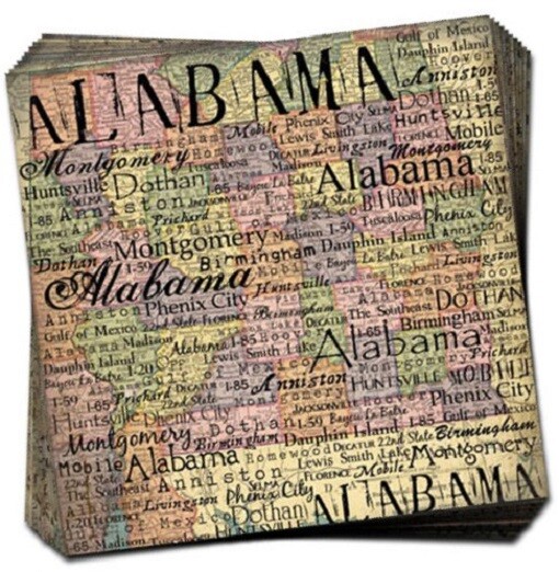 50 States scrapbook papers, Maps, one for each state, Scrapbook Customs ...
