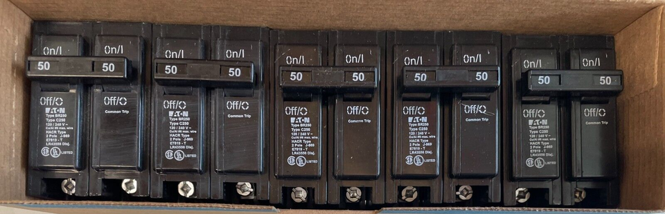 Eaton BR250 Circuit Breaker Brand new - box of 5 | eBay