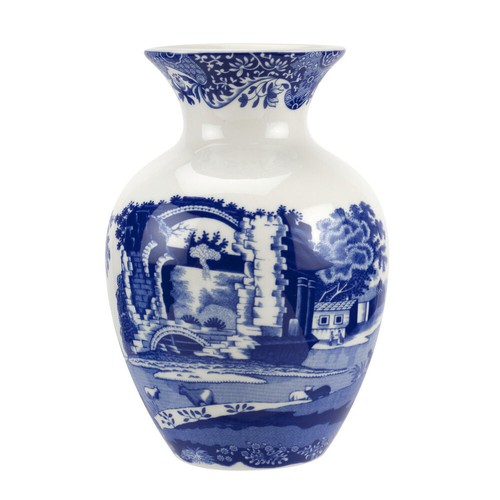 Spode Blue Italian - Round Vase | eBay