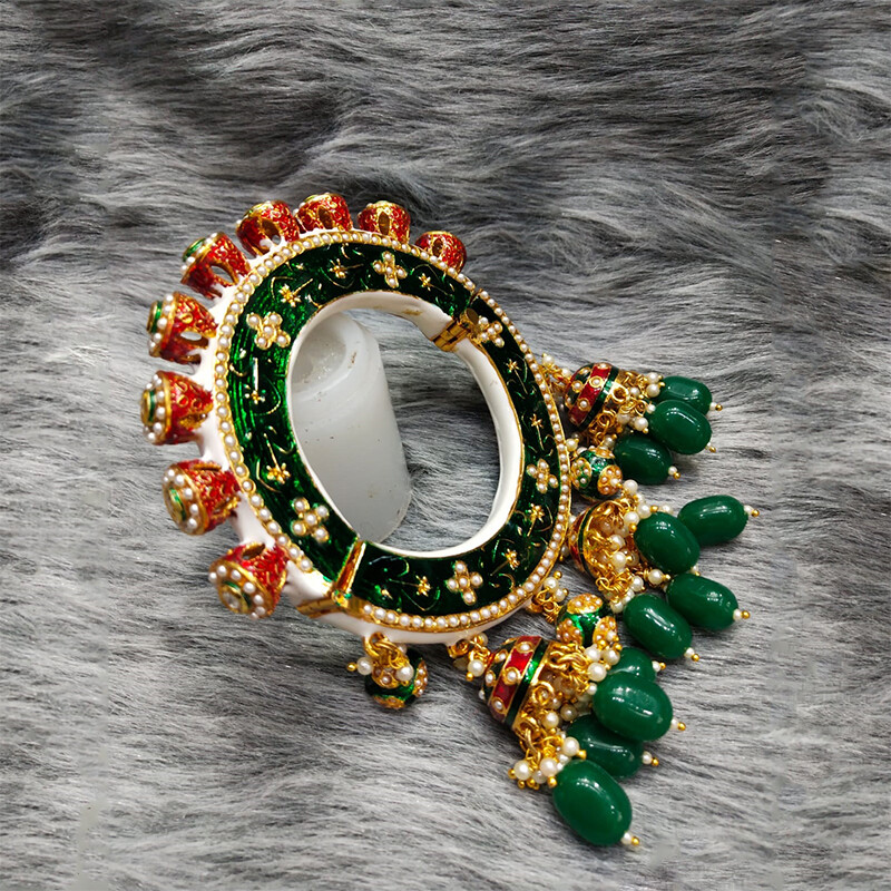 Gold Plated Bollywood Pakistani Indian Bridal Pearl Bangle Bracelet Kada Jewelry | eBay