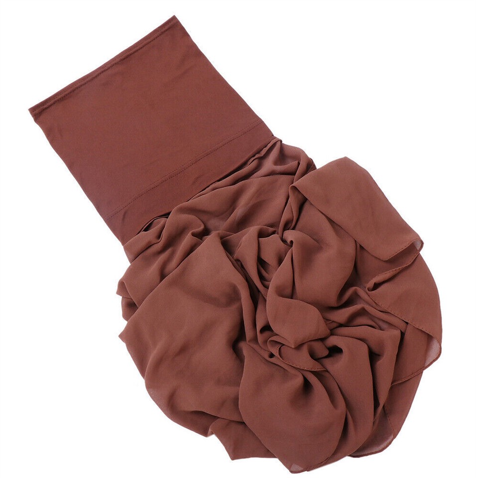 Pull On Women Hijab Wrap Shawl Instant Muslim Turban Amira Scarf Stole ...