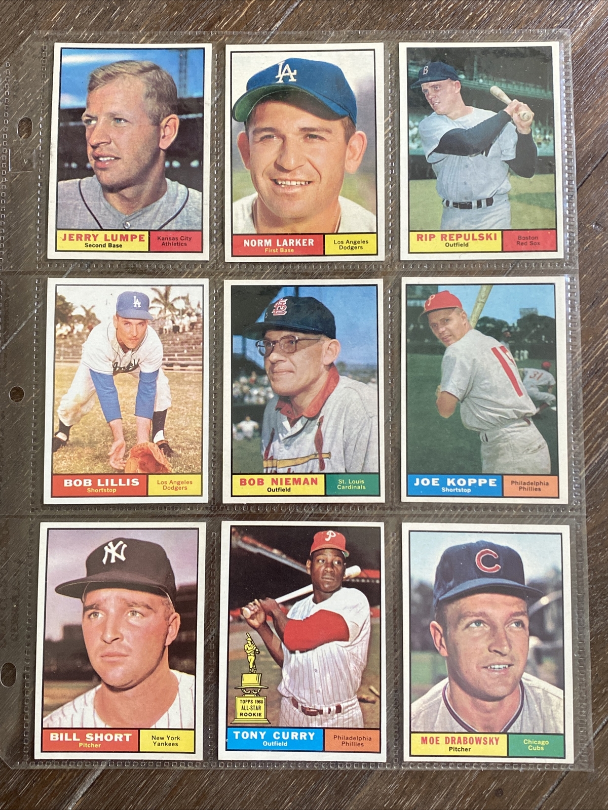 1961 Topps 1st to 6th Series #1-446 NM-MT Complete Your Set *You Pick ...