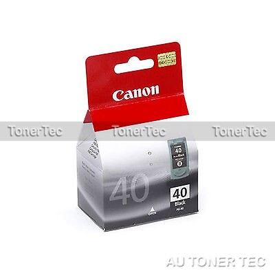 Canon Genuine PG40 FINE BLACK Ink Cartridge for Canon FAXJX200/FAXJX500 ...