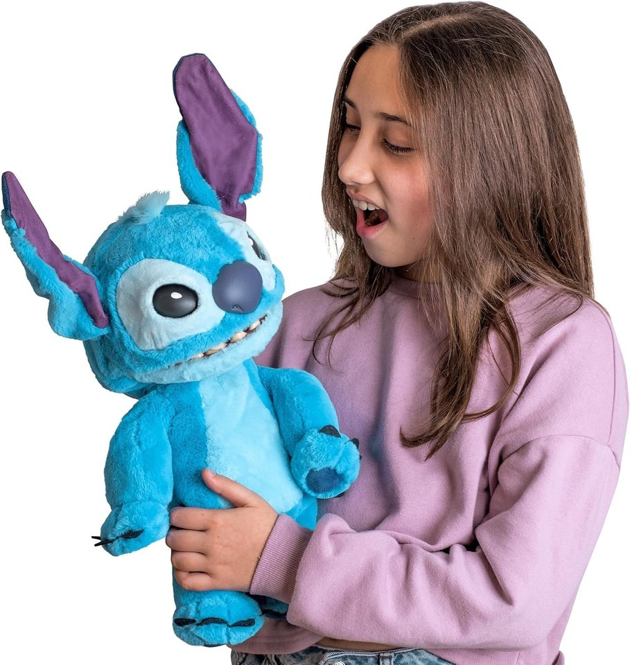 Disney Stitch Interactive Plush Puppet Toy RealFX Technology Blue ...