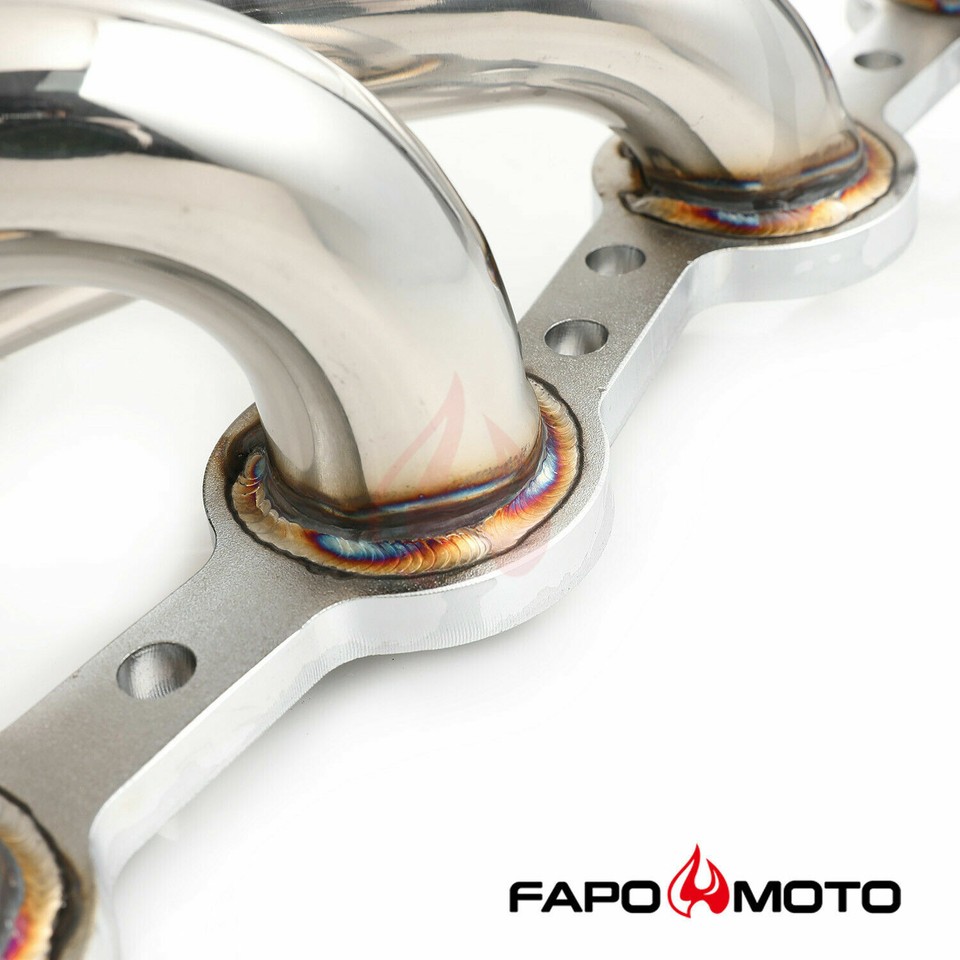 FAPO Single Turbo Headers for LSX LS2 T4 Top Mount Swap Crossover with ...