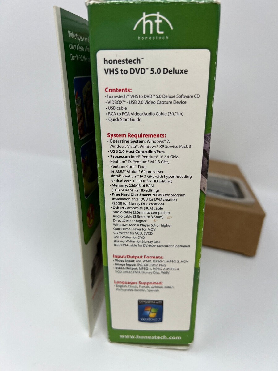 Honestech Vhs To Dvd 30 Se Boosterba Honestech VHS To DVD 5.0 Deluxe