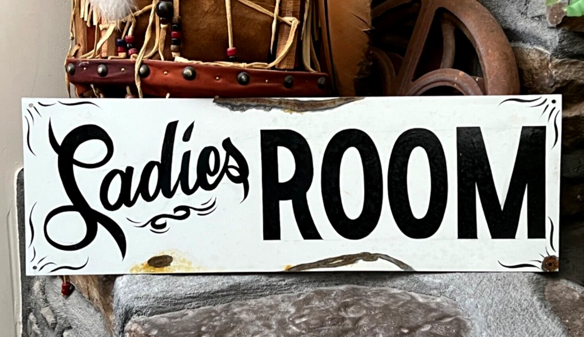 Vintage Ladies Room Sign