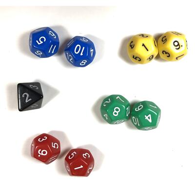 12-Sided Octagon Replacement Game Dice - Perfect for Battle Ball Games ...