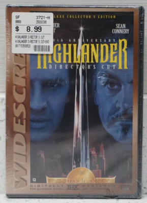 NEW Highlander DVD 1997 10th Anniversary Directors Cut Sean Connery ...