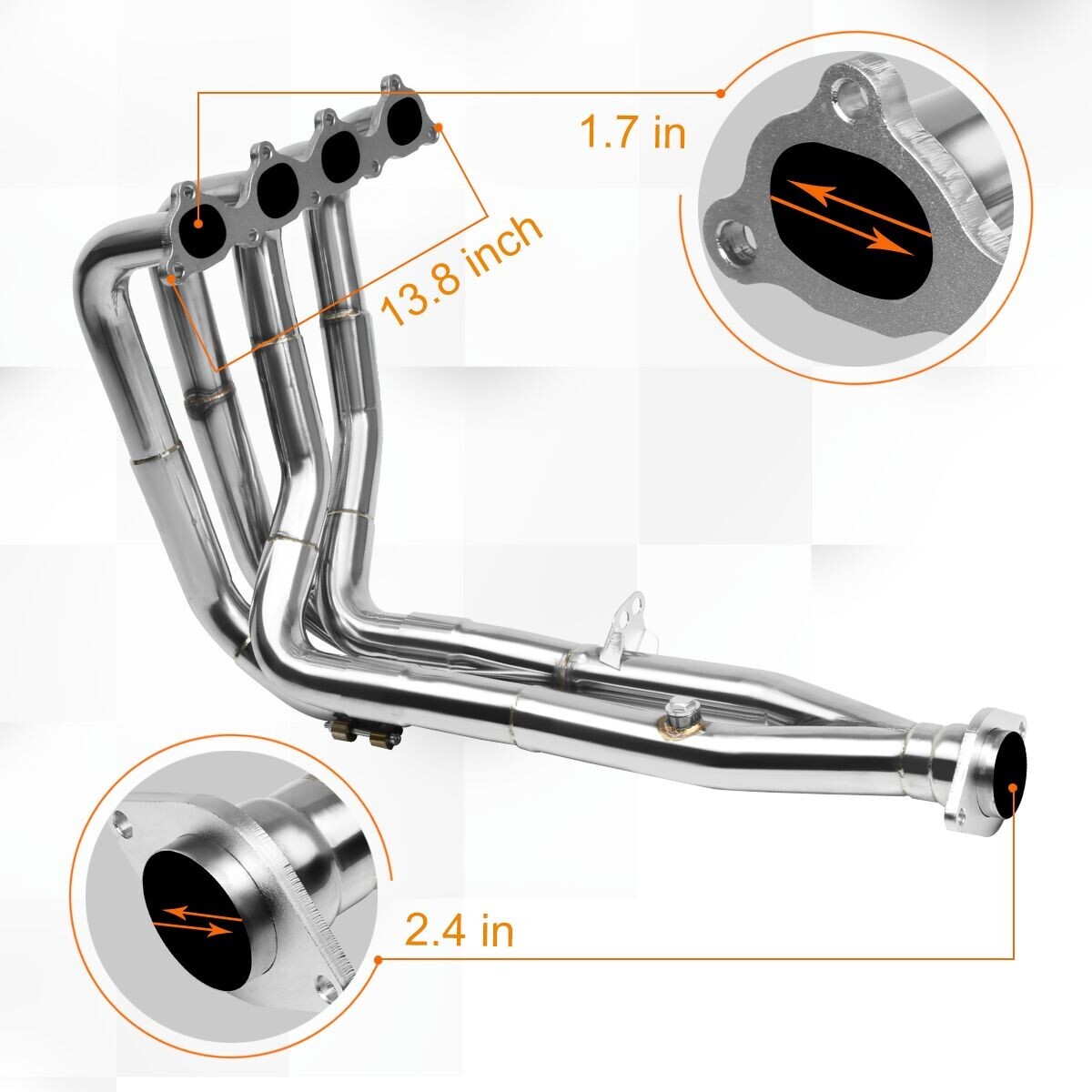 For 94-01 Acura Integra GSR/Type-R/Honda Civic Si B-Series Tri-Y ...