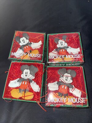 Vntg Kurt Adler Mickey Mouse Paper Garland 9 ft Walt Disney Co Lot Of 4 ...