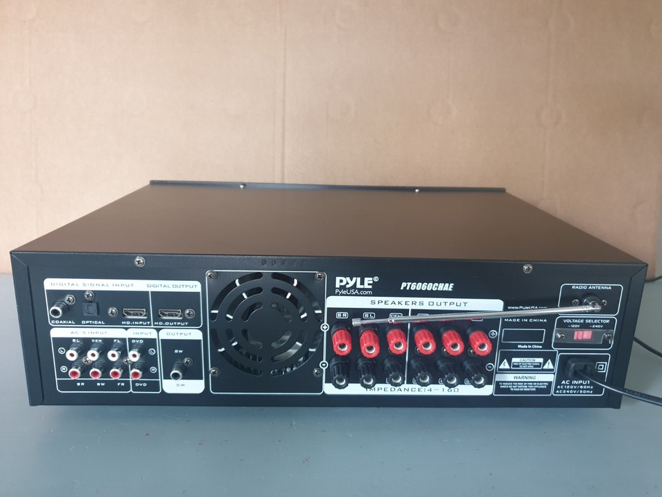Pyle PT6060CHAE 6 Channel Hybrid 2000W Wireles Amplifier Receiver NO ...