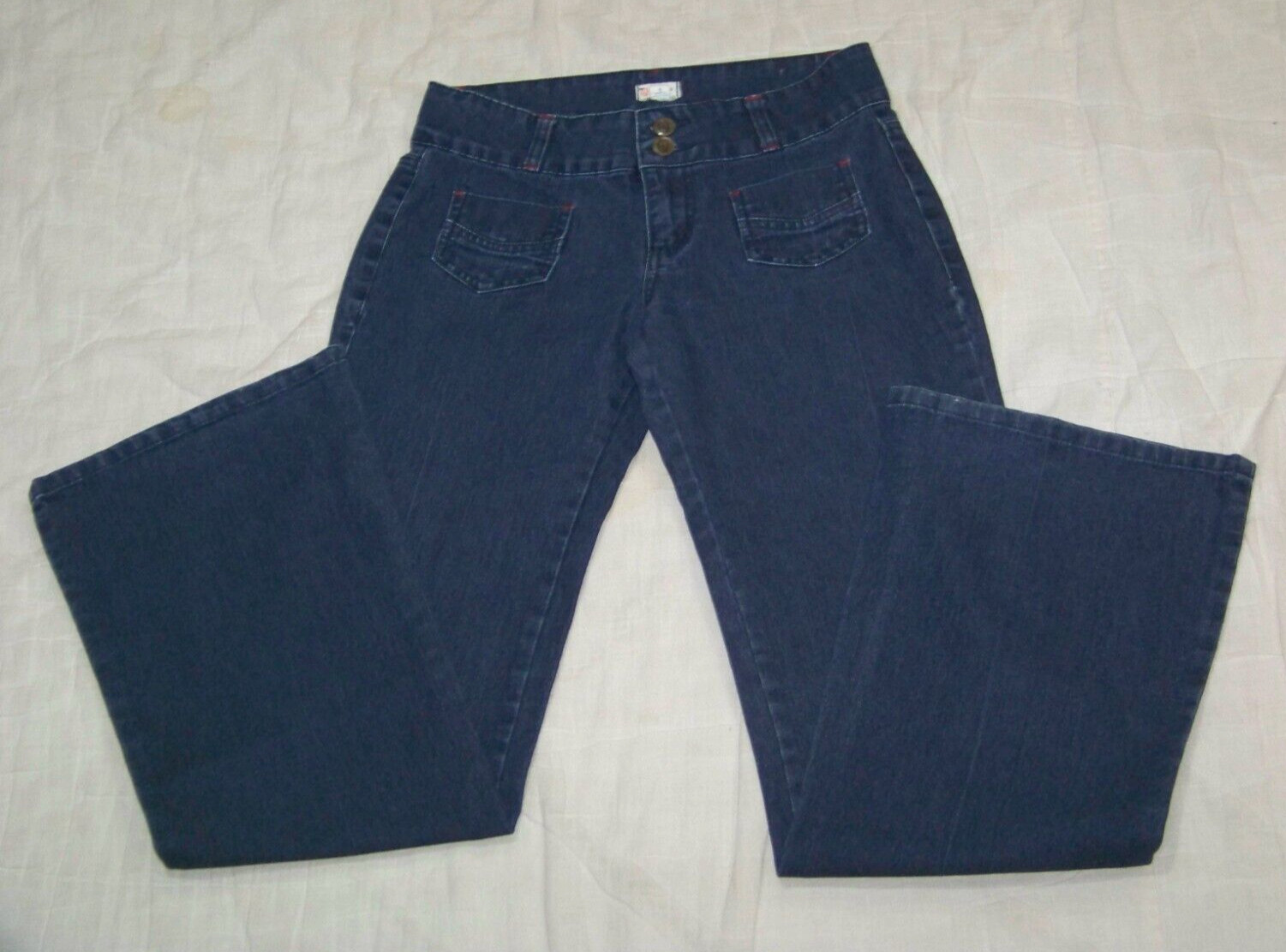 Vintage Jeans - Low Rise - Flare Leg - Peace Sign But… - Gem