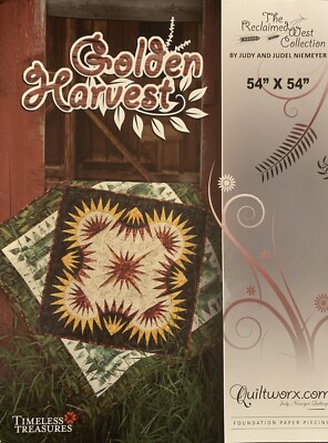 NEW Golden Harvest Quilt Pattern - Quiltworx/Judy Niemeyer 54” X 54” | eBay