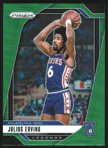 2024-25 Panini Prizm Prizms Green #292 Julius Erving | eBay