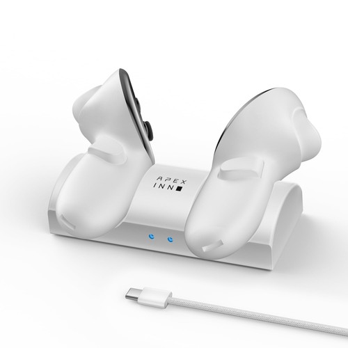 Compact Charging Dock Compatible with Meta Quest 3/3S Controllers ...
