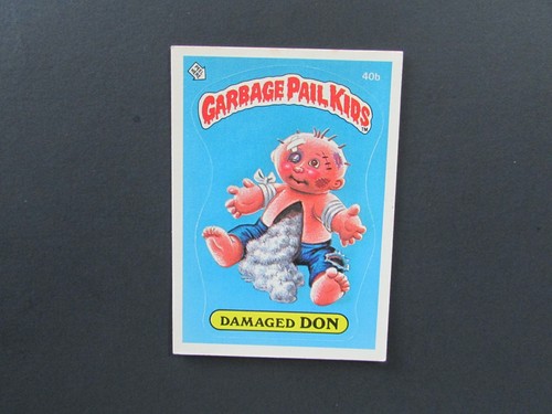 1985 Topps Garbage Pail Kids 1st Series 1 Matte Set Break #40b Damaged ...