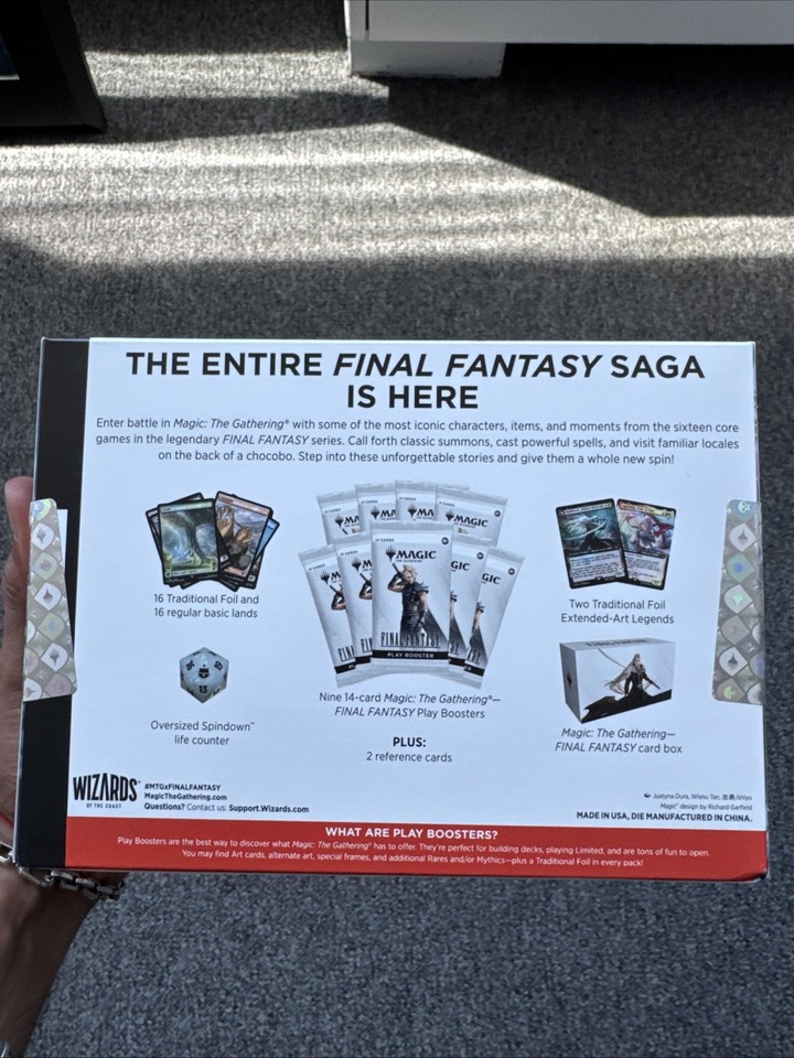 Magic The Gathering Final Fantasy Bundle 9 Booster Pack Bundle Box ...
