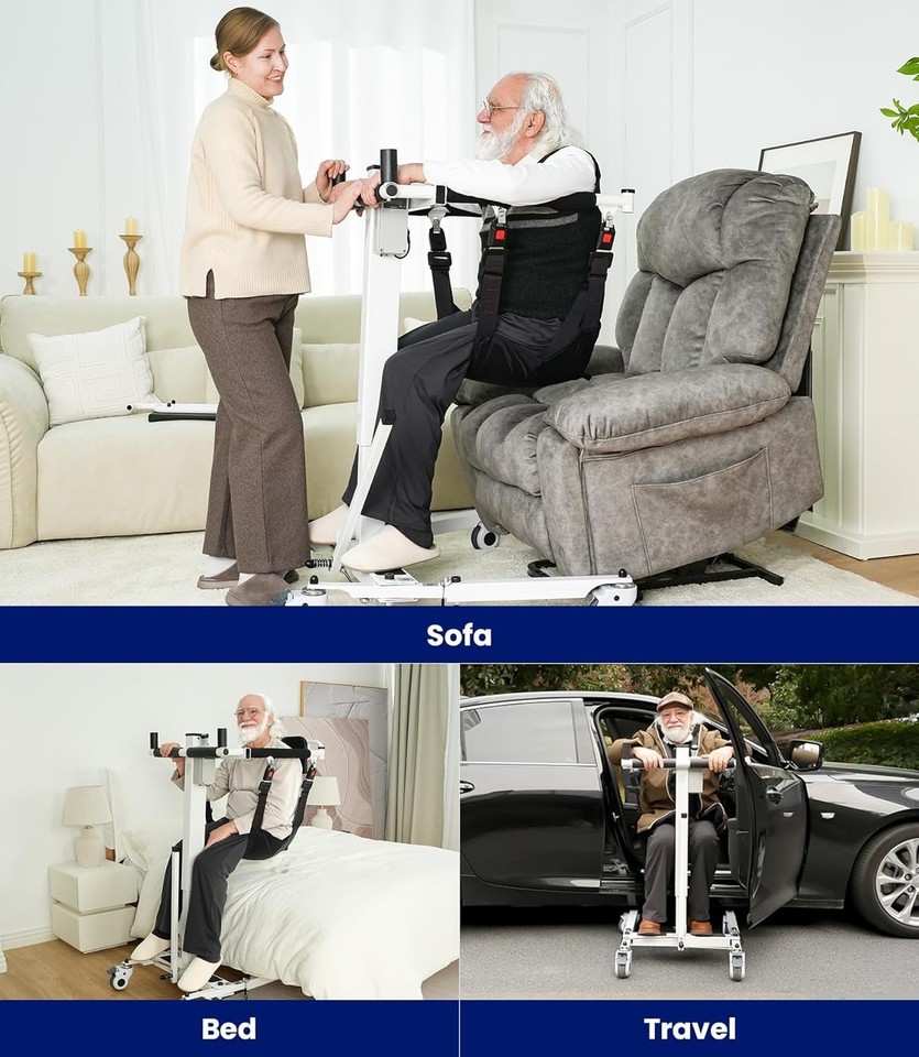 Electric Transfer Lift for Car, Portable Lift Aid Folding for Seniors ...
