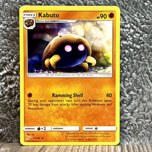 Pokémon TCG Kabuto Sun & Moon Team Up 77/181 Regular | eBay